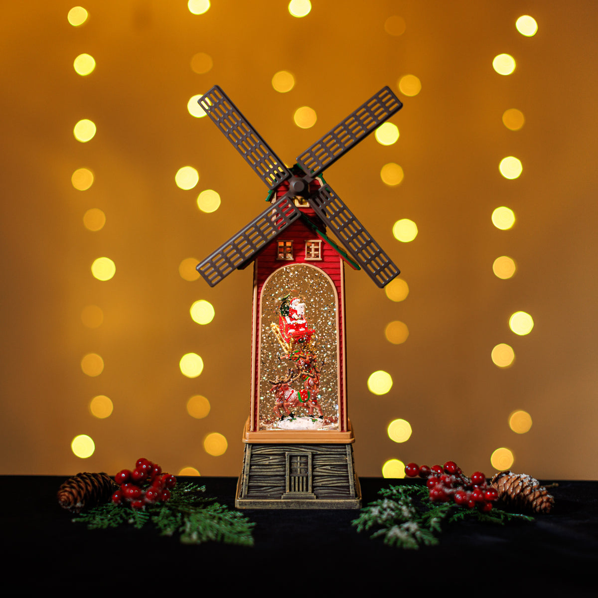 ASnowing Windmill w/ Santa — Xmas & Co.