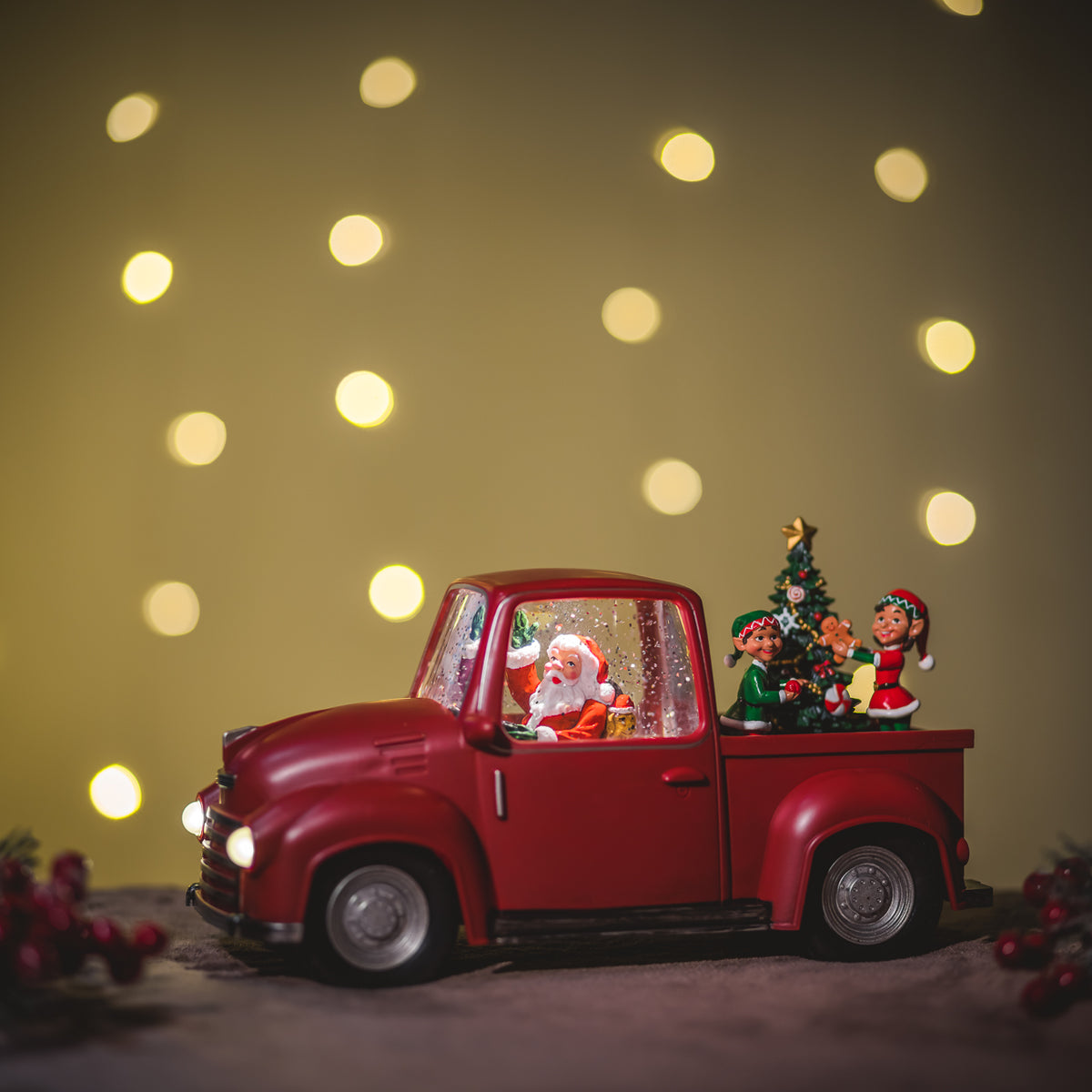 Snowing Ute Christmas Lantern - Elves — Xmas & Co.